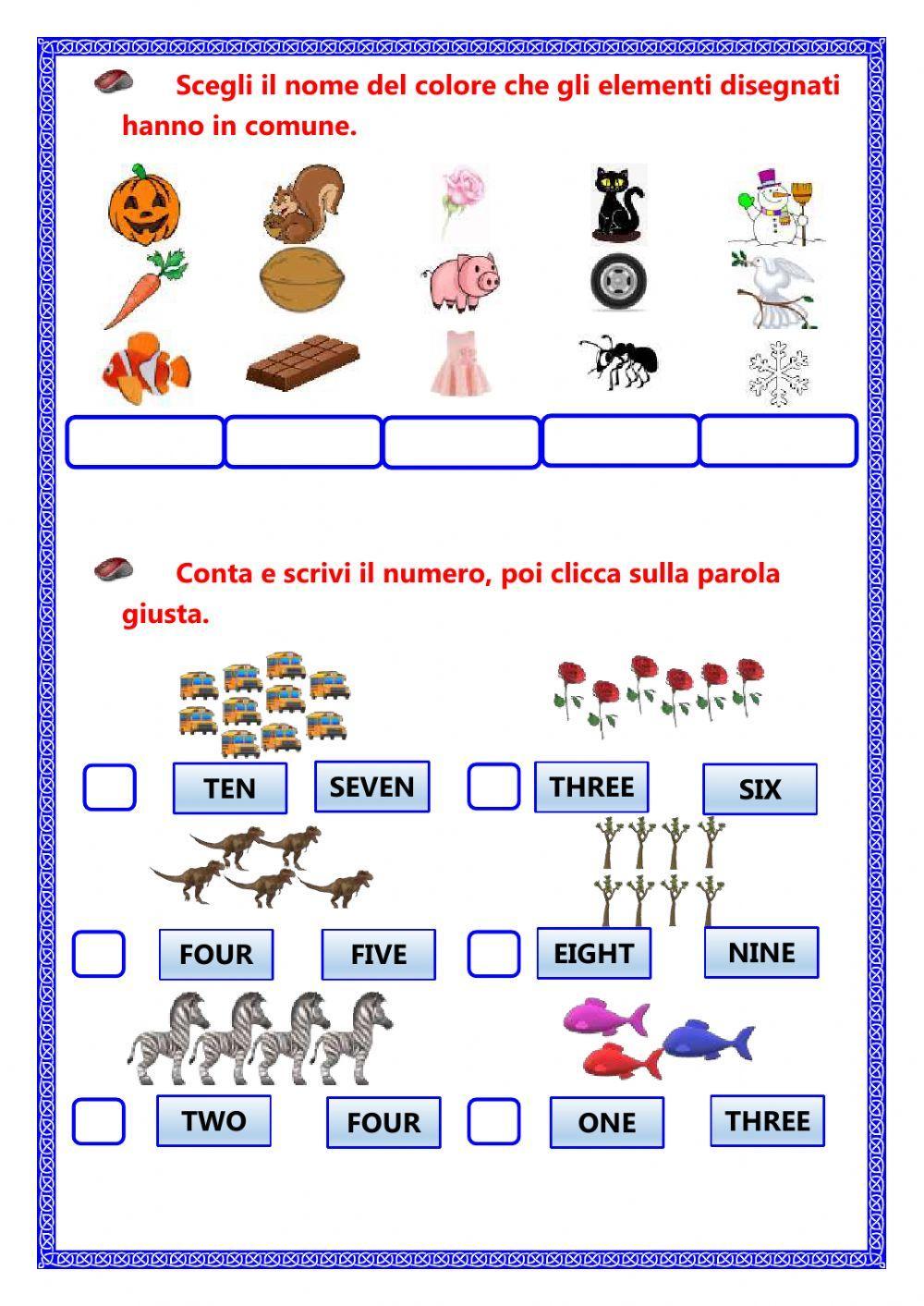 verifica inglese interactive worksheet | Live Worksheets