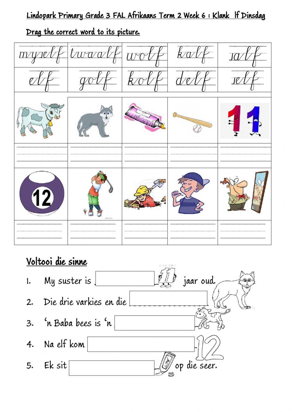 222044 | Grade 3 Term 2 Week 6 Afrikaans lf klank: