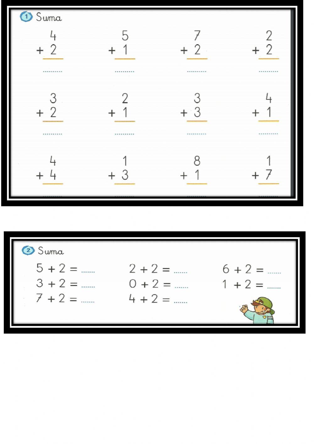 Matematicas interactive exercise for 1 | Live Worksheets