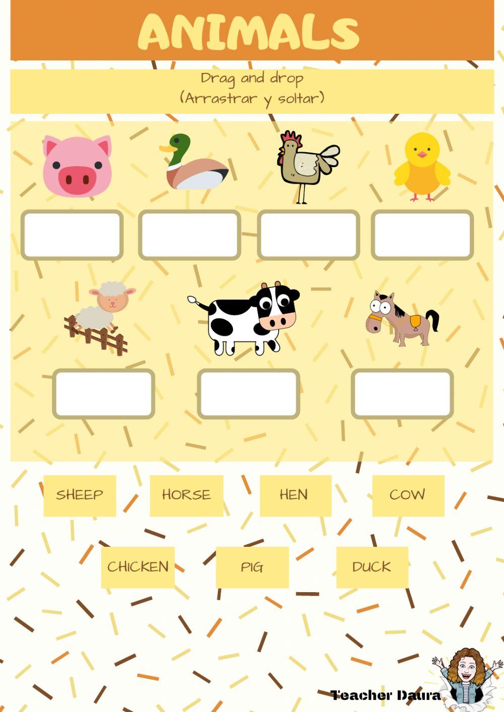 223848 | Farm animals | TeacherDaura | LiveWorksheets