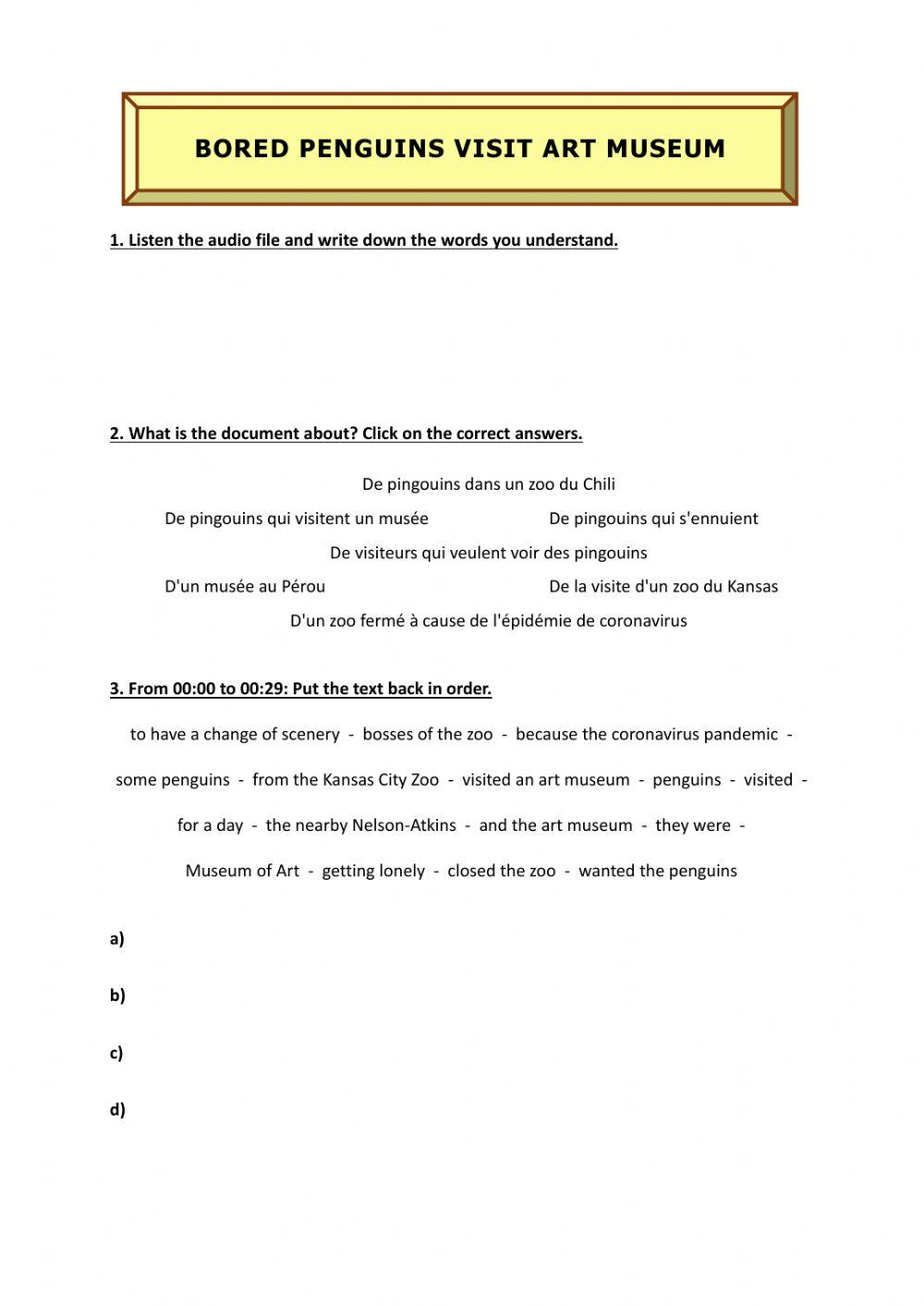 224391 | B2. Bored penguins - Comprehension