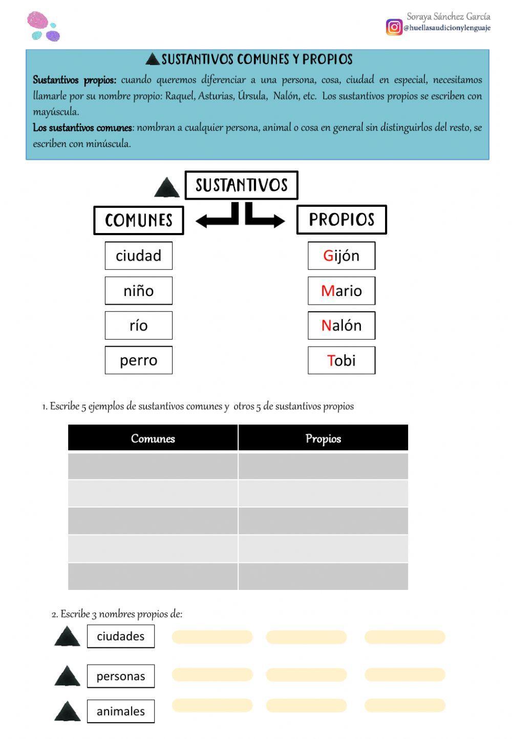 Los Sustantivos Propios Y Comunes Worksheet Sustantiv - vrogue.co Los Sustantivos Propios Y Comunes Worksheet Sustantiv - vrogue.co