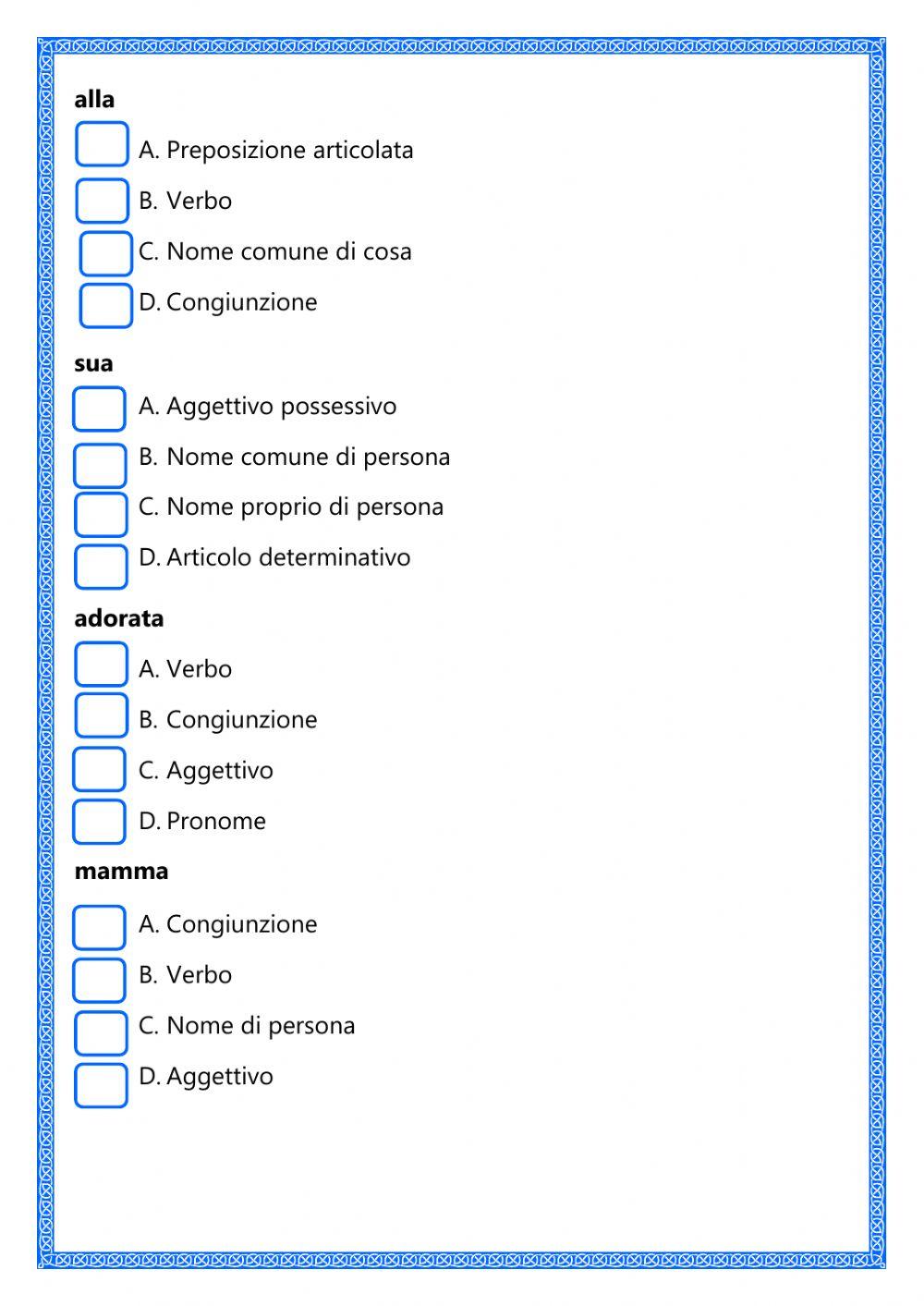 220093 | Verifica italiano classe quarta | Patty27