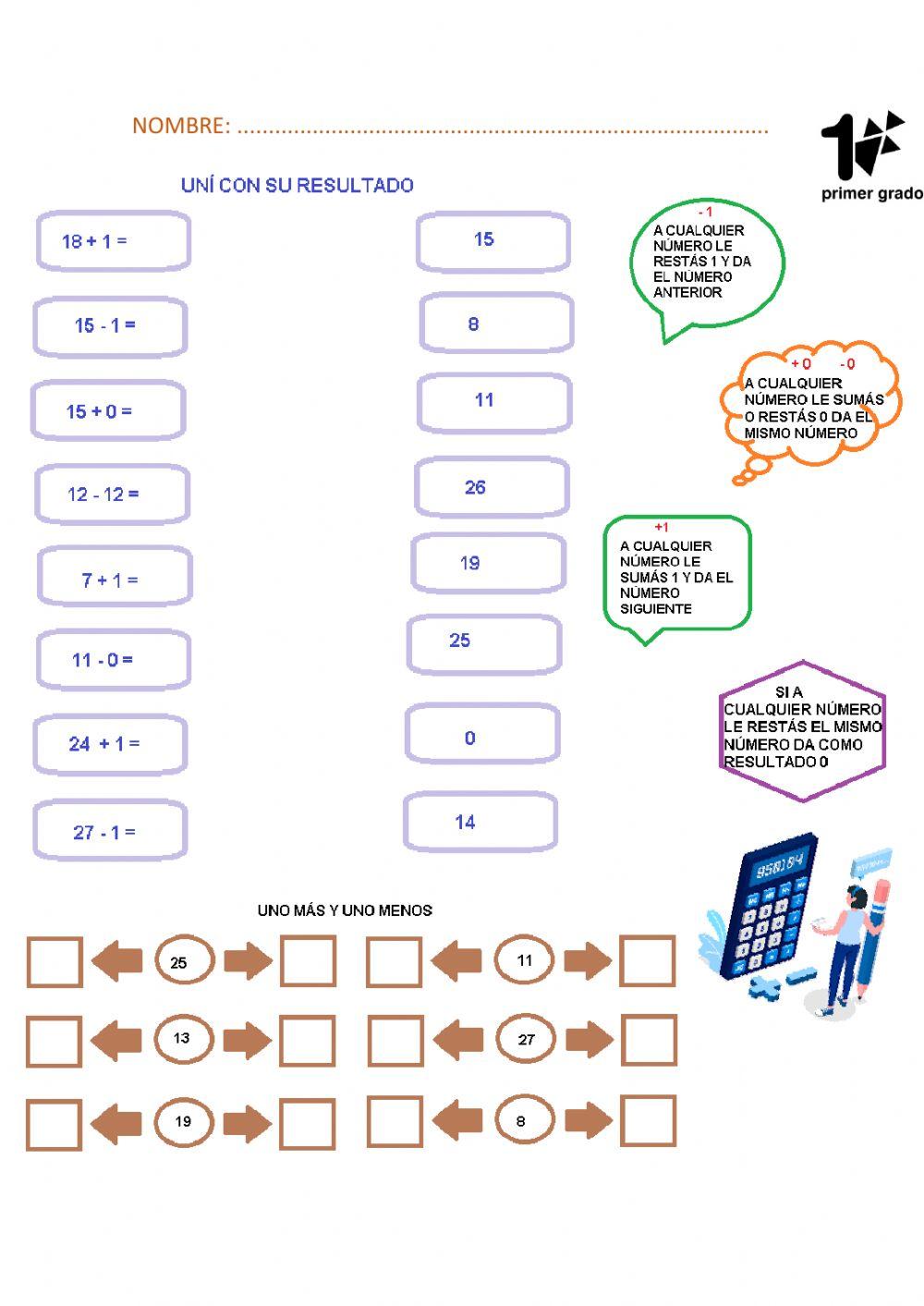 Cálculos mentales | Live Worksheets