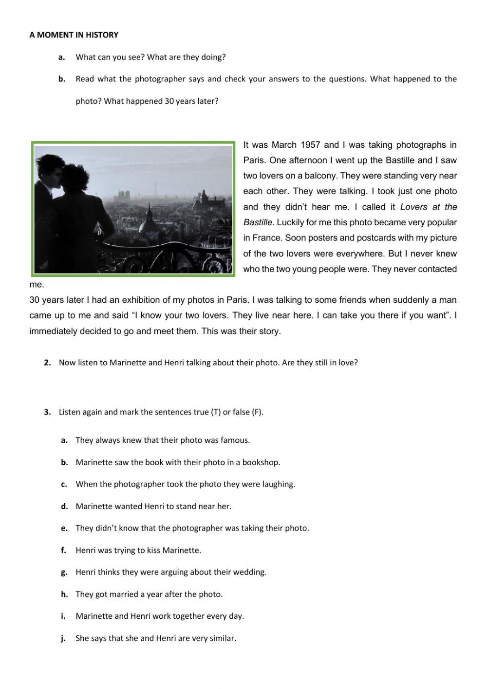 A moment in his… | Free Interactive Worksheets | 5734159