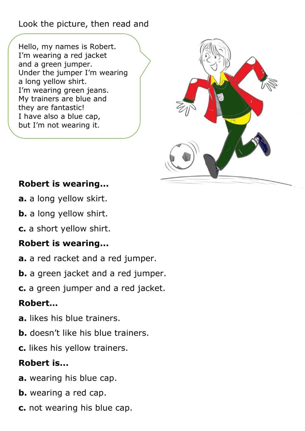 Unit 5 - reading test worksheet | Live Worksheets