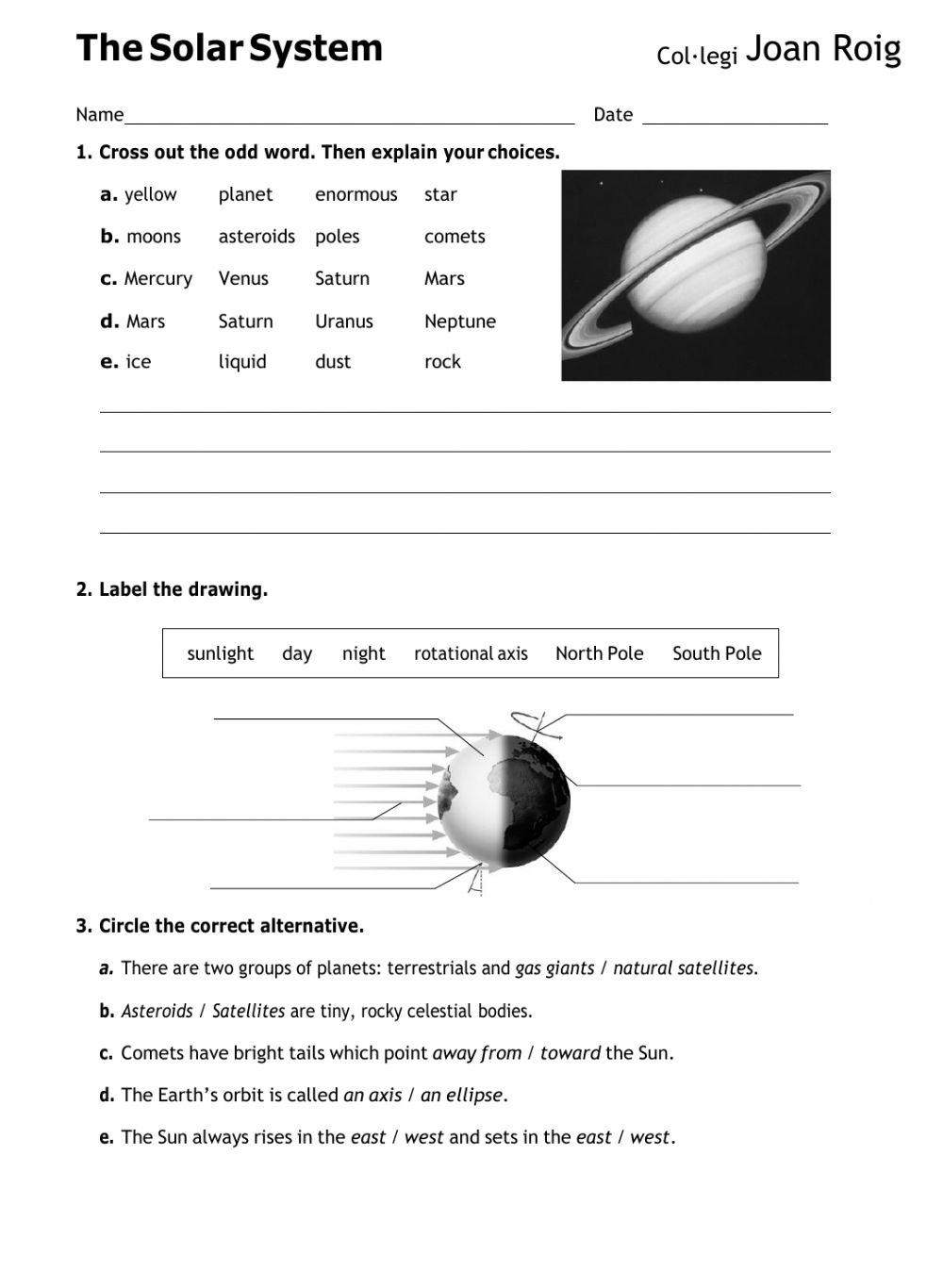5734638 | Solar system 5 | ia | LiveWorksheets
