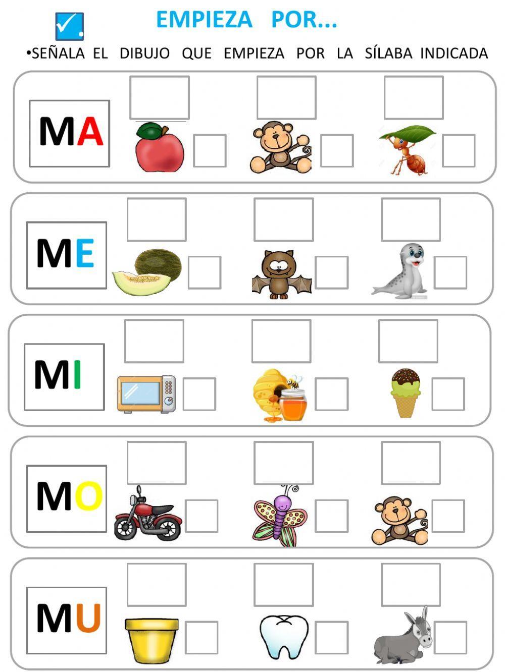 Silaba Fonema M Ma Me Mi Mo Mu Worksheet – Bored Monday, 49% OFF