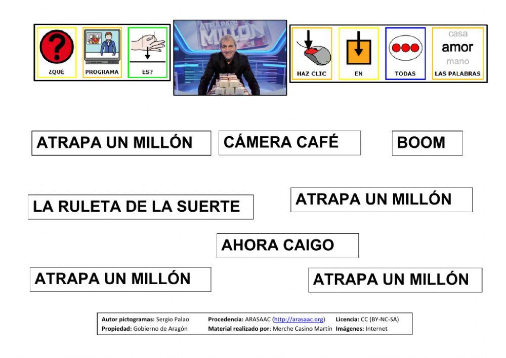 Busca el nombre del programa interactive worksheet | Live Worksheets