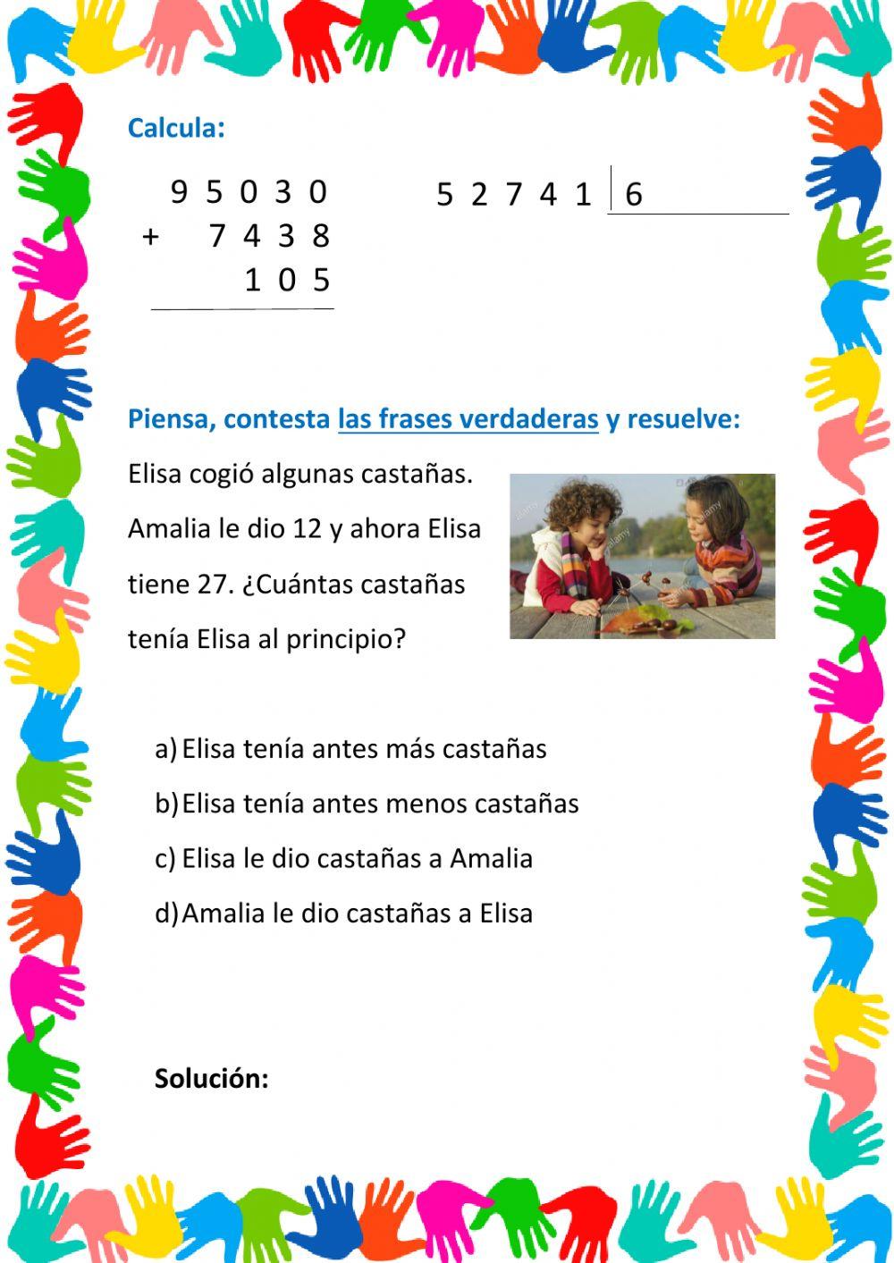 Un poco de todo exercise | Live Worksheets