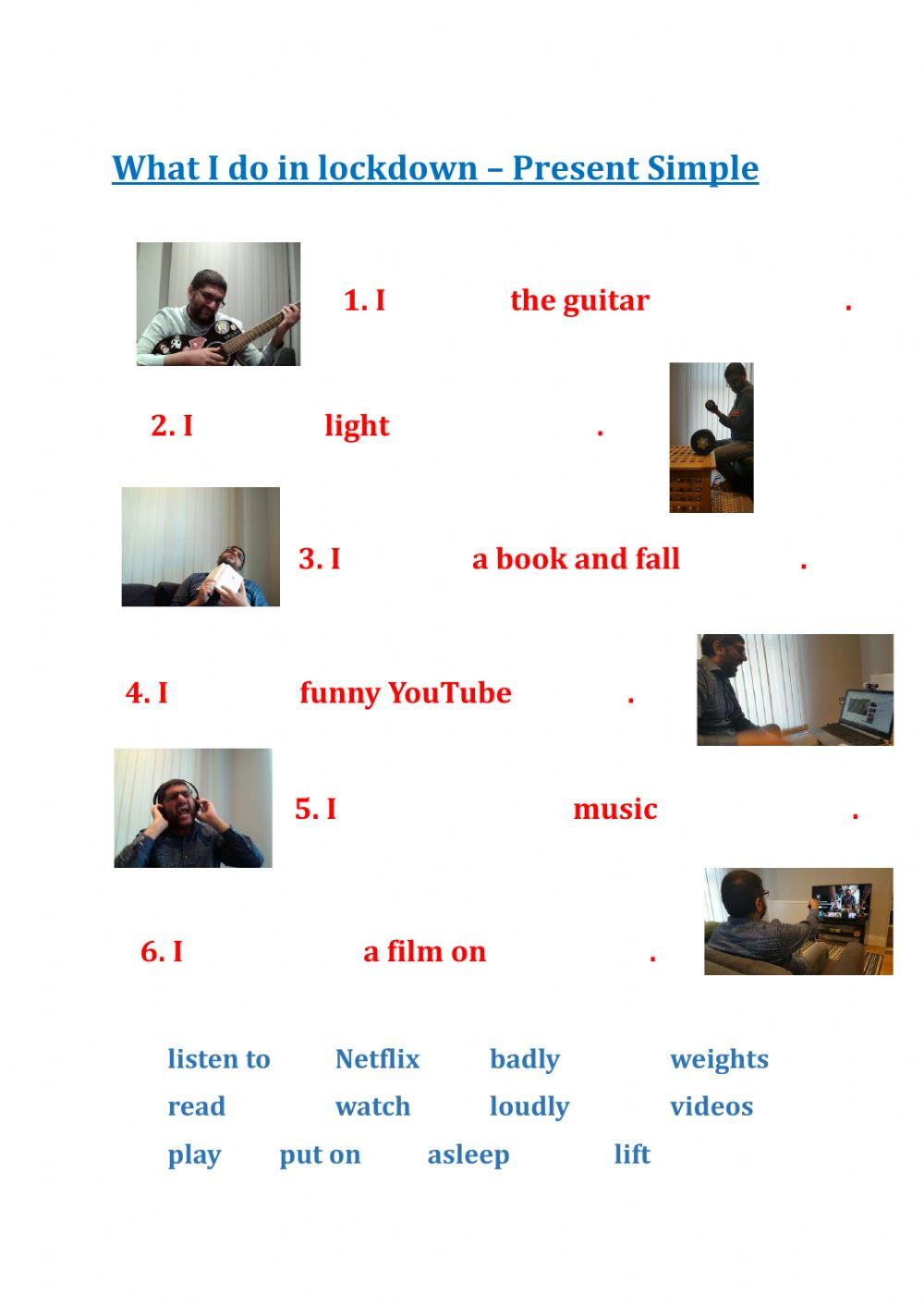 What I do in lock down worksheet | Live Worksheets