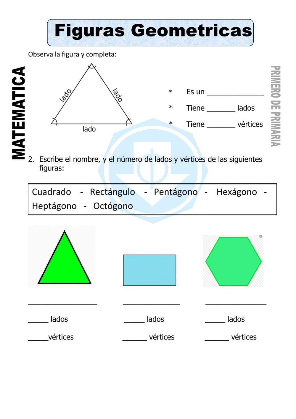 PolÍgonos Figuras GeomÉtricas Online Exercise For Live Worksheets