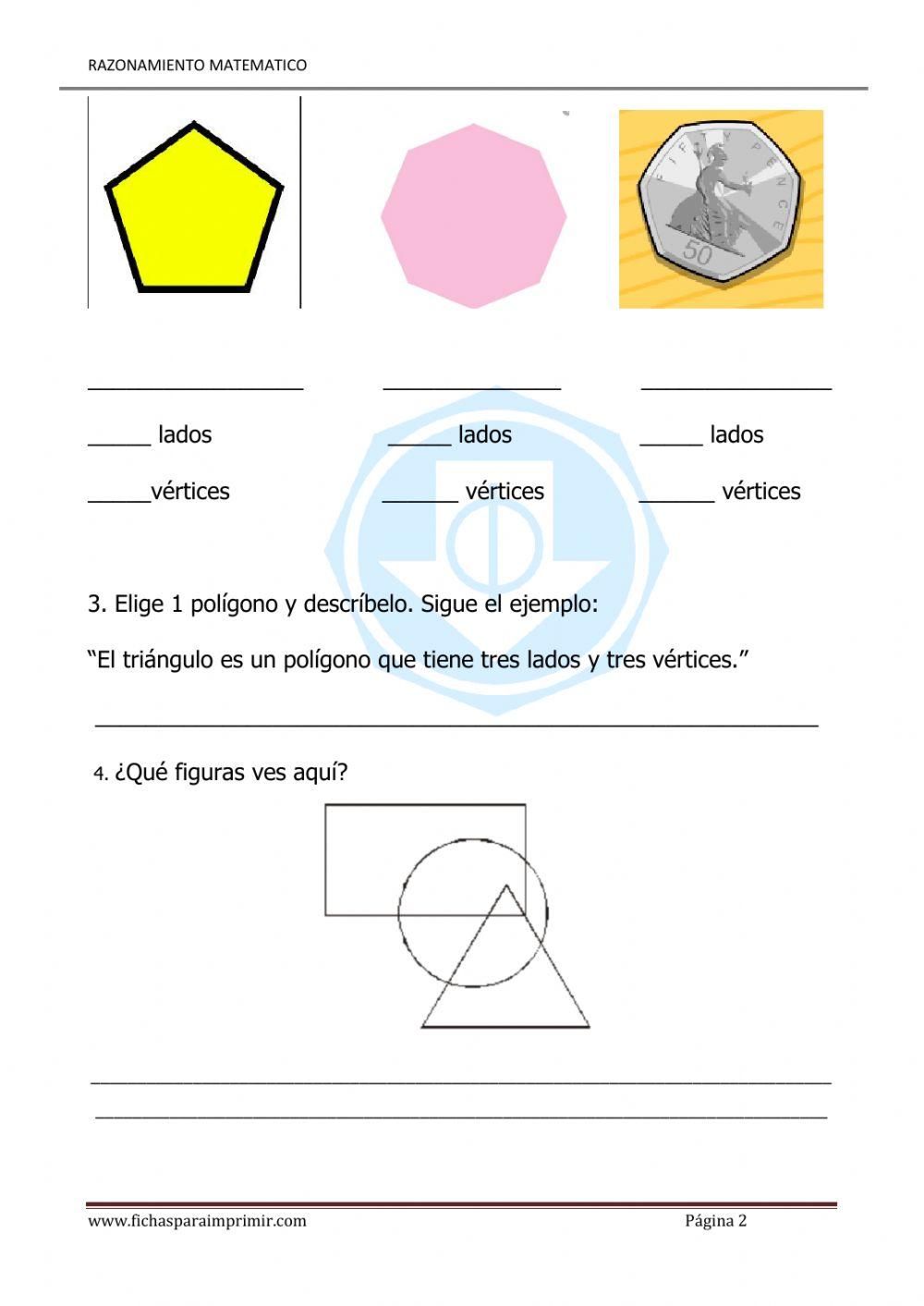 PolÍgonos Figuras GeomÉtricas Online Exercise For Live Worksheets