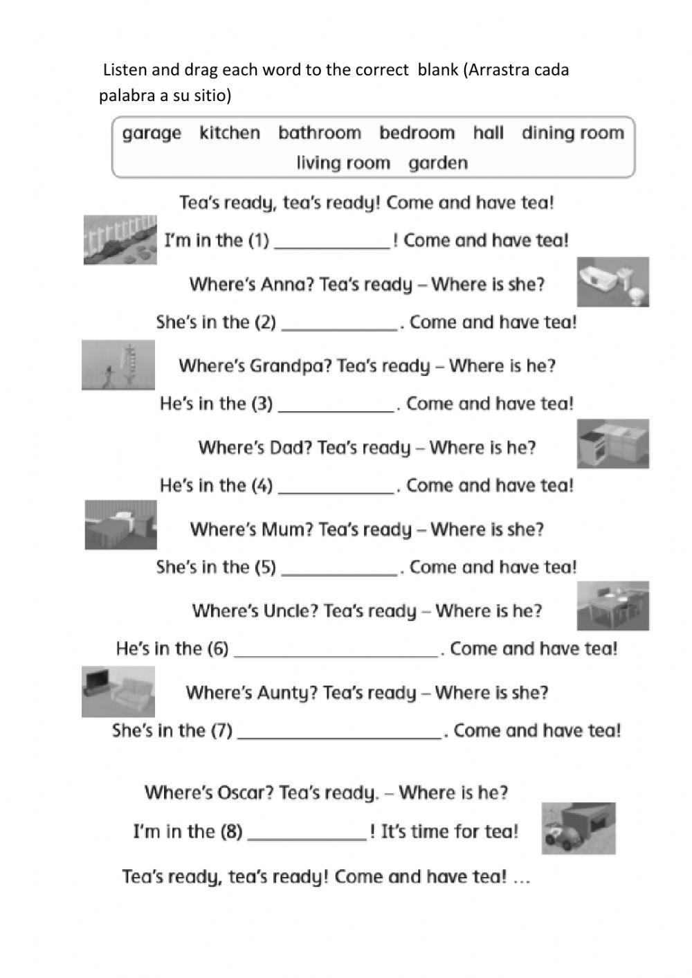 Song exercise for segundo de primaria | Live Worksheets