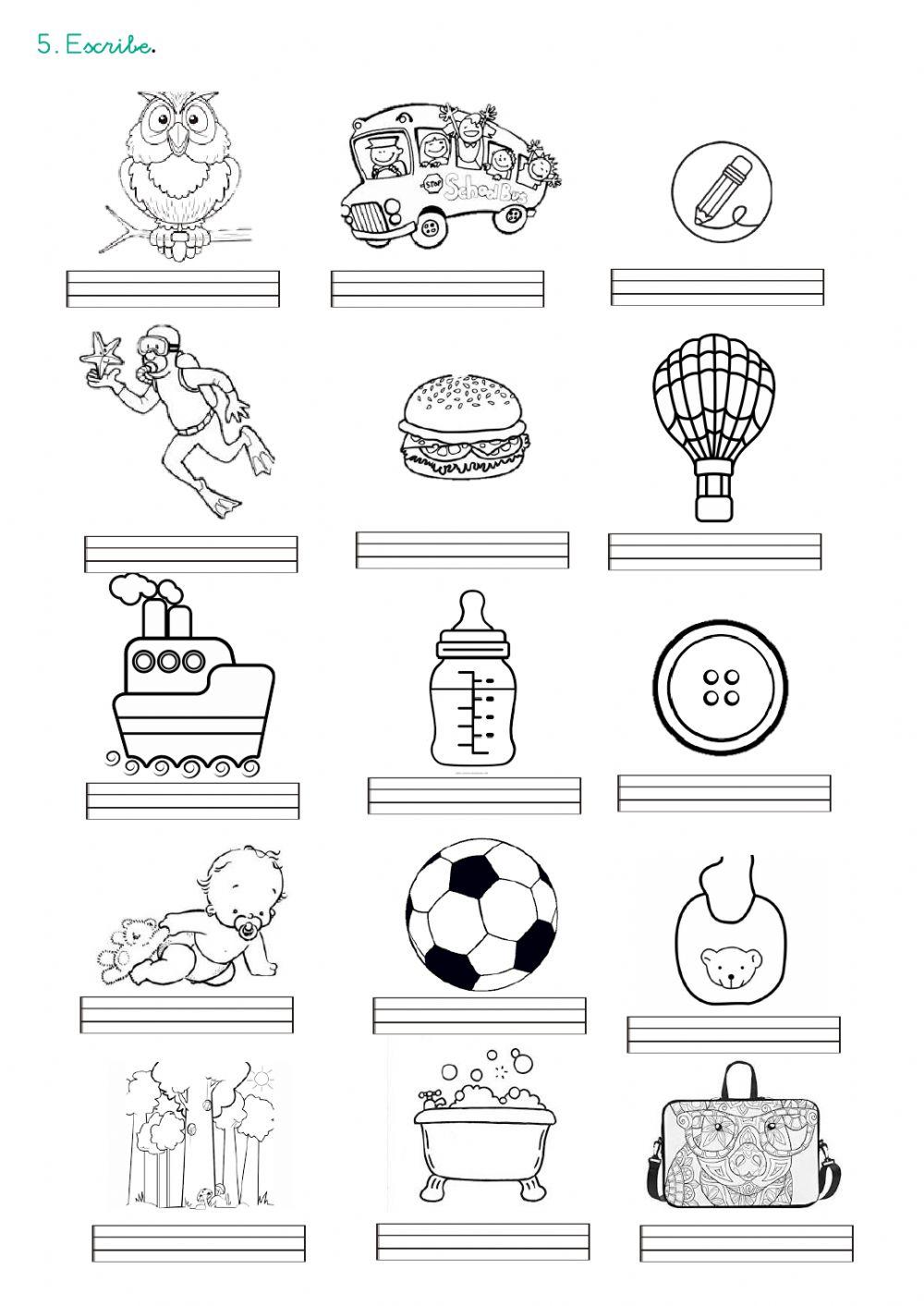 Ortografía letra b worksheet | Live Worksheets