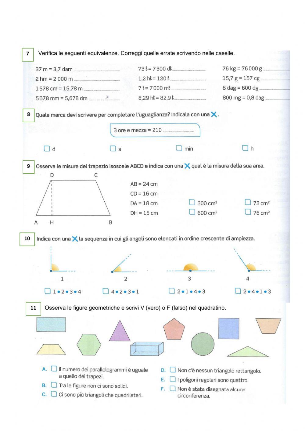 Prova finale interactive worksheet | Live Worksheets