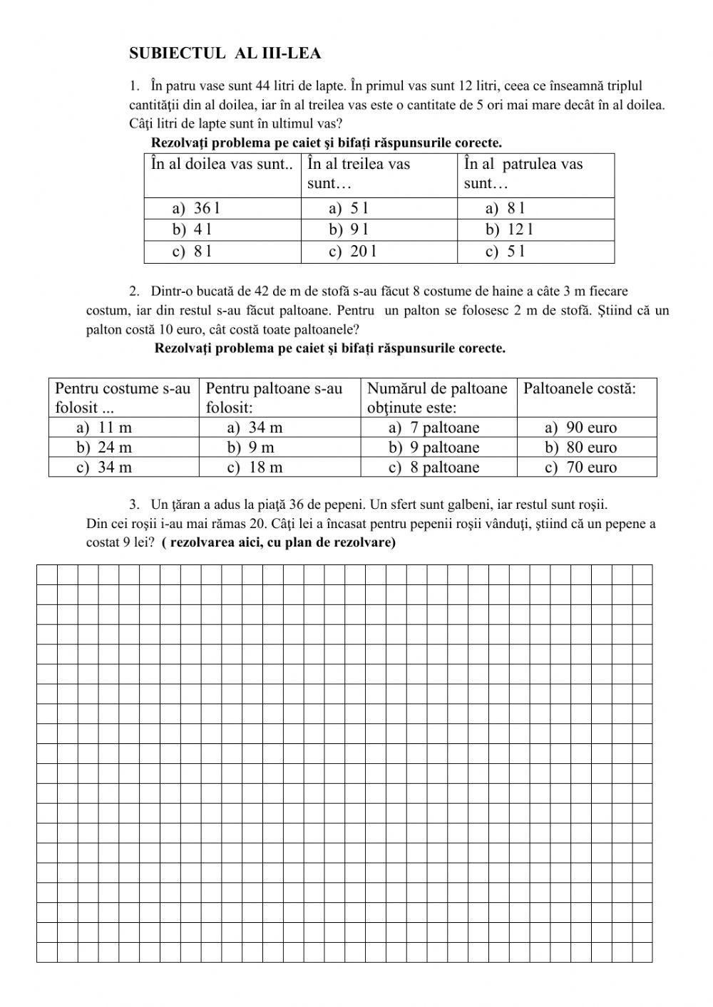 Recapitulare finala worksheet | Live Worksheets