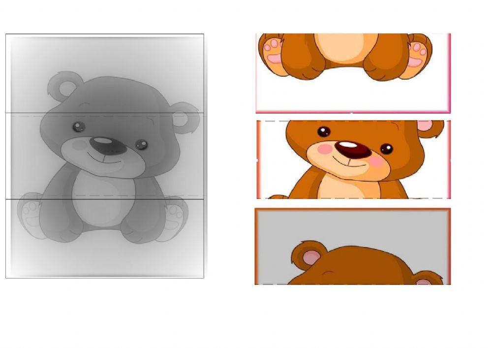 Puzzle orso worksheet | Live Worksheets