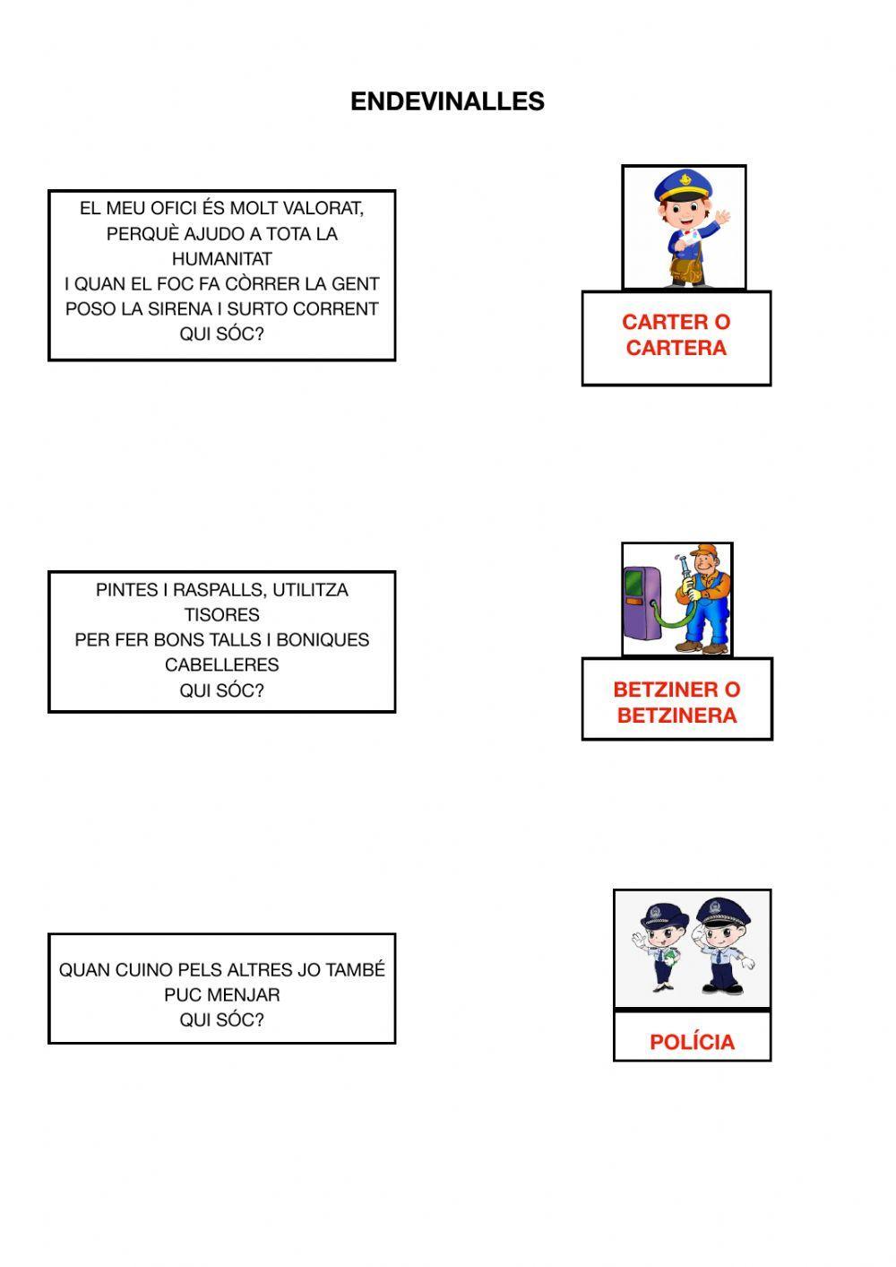 Endevinalles interactive activity | Live Worksheets