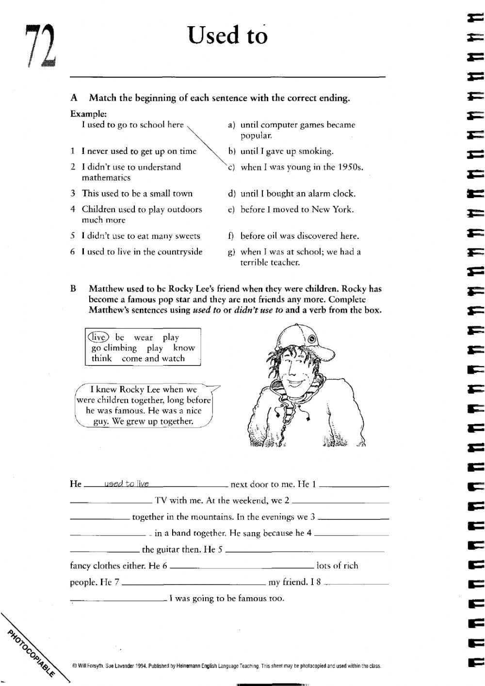 Used to online exercise for | Live Worksheets