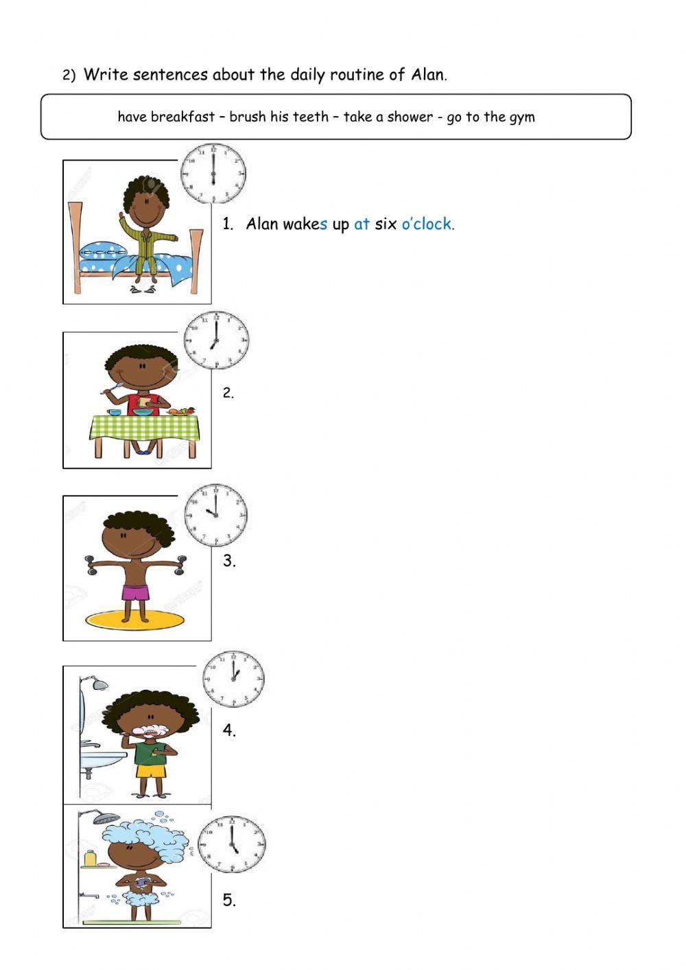 Extra practice 3form activity | Live Worksheets