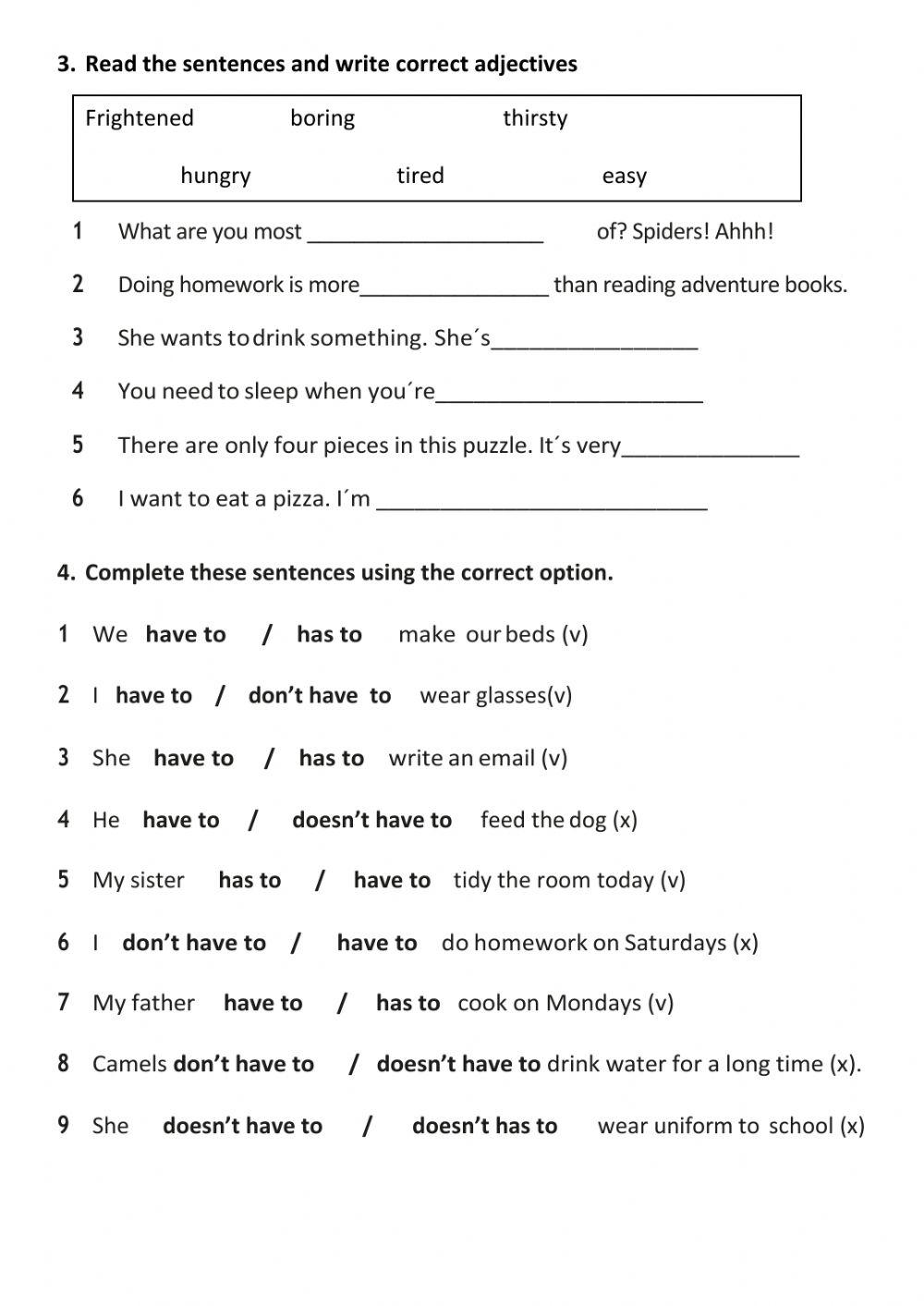 English test unit 9 worksheet | Live Worksheets