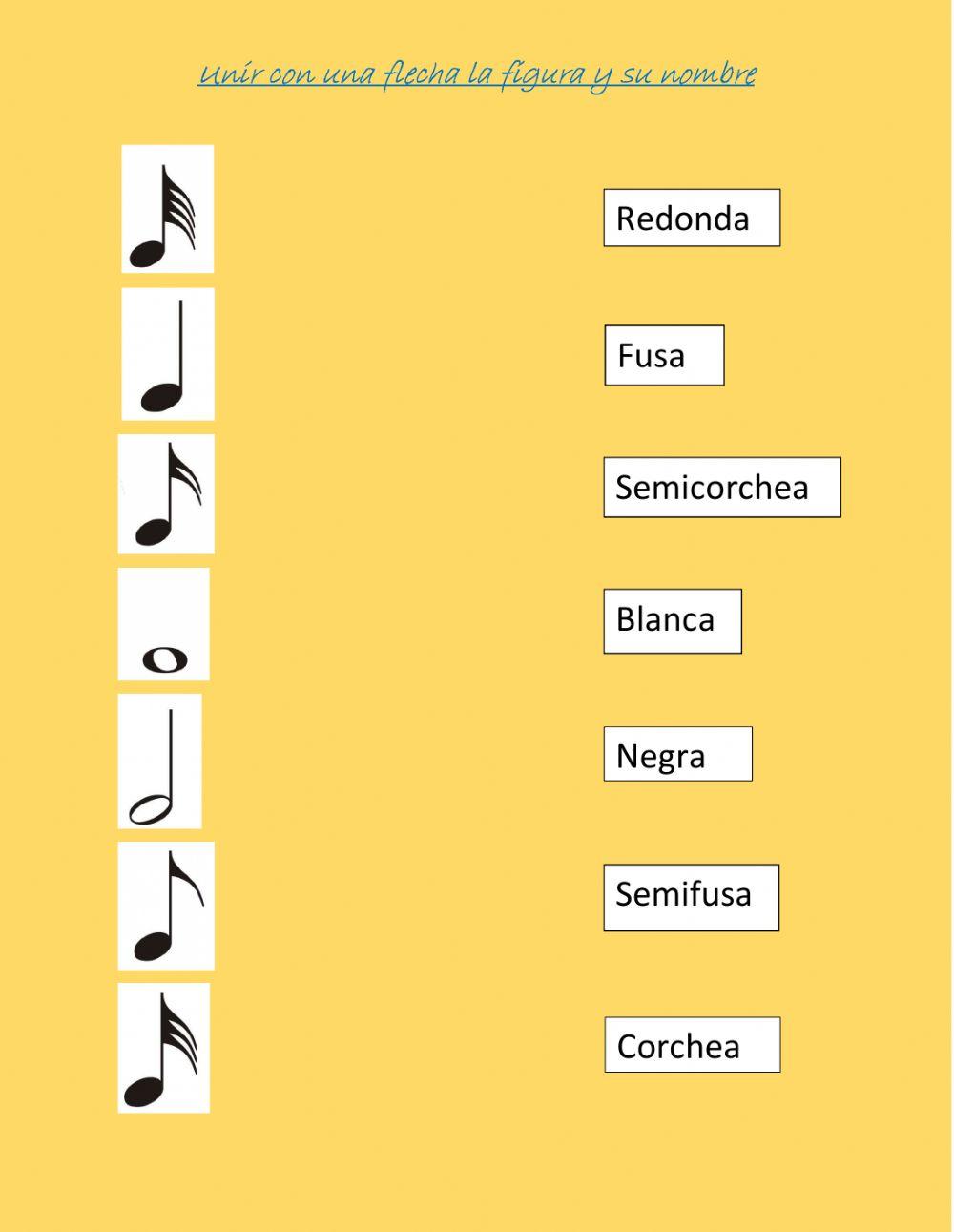 Figuras musicales online activity | Live Worksheets