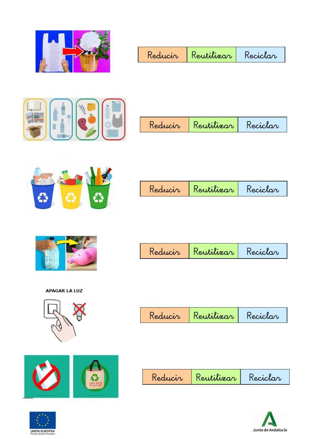 Reducir Reutilizar Y Reciclar Reducir Reutilizar Y Reciclar