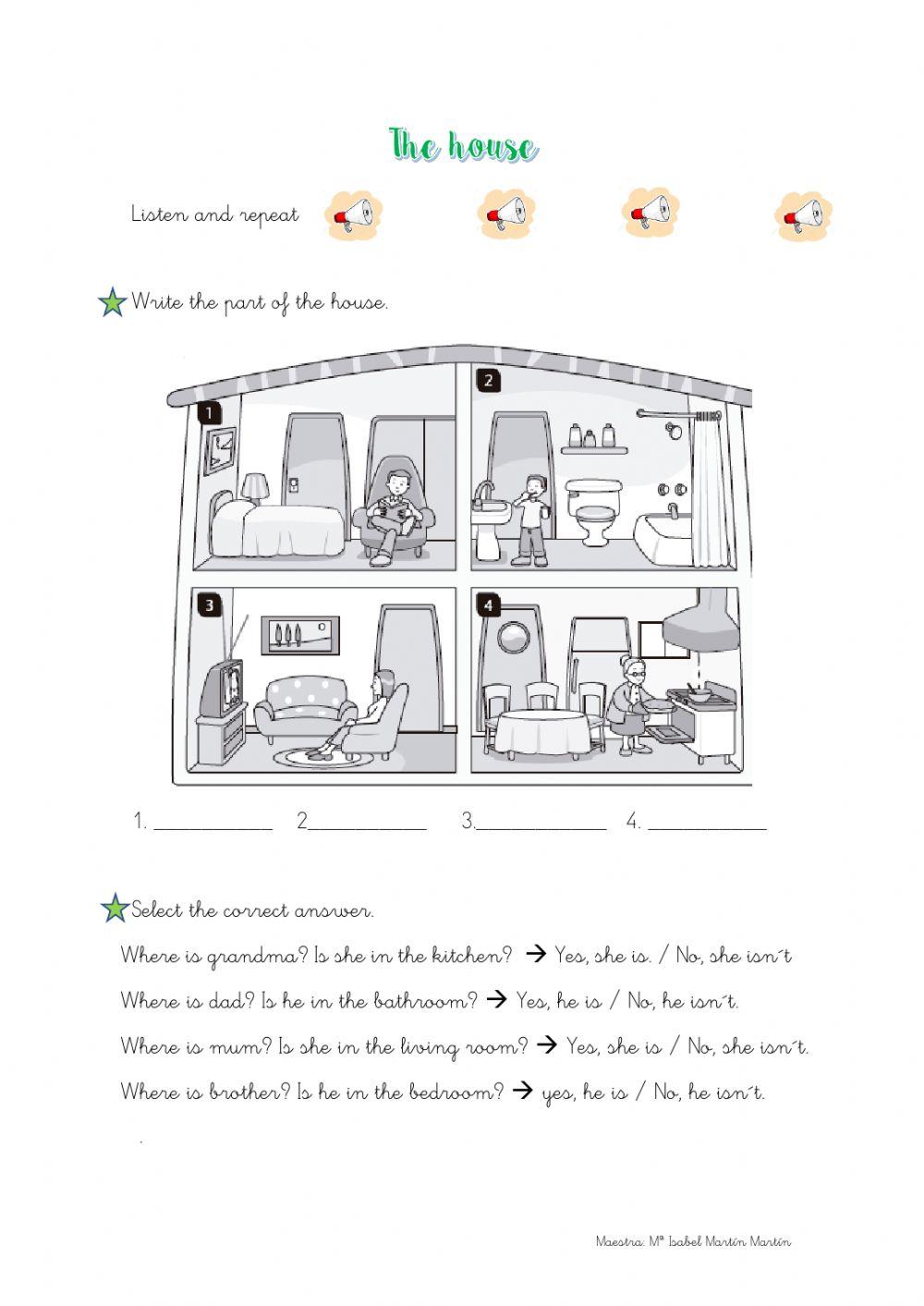 236195 | House | Mª Isabel Martín | LiveWorksheets