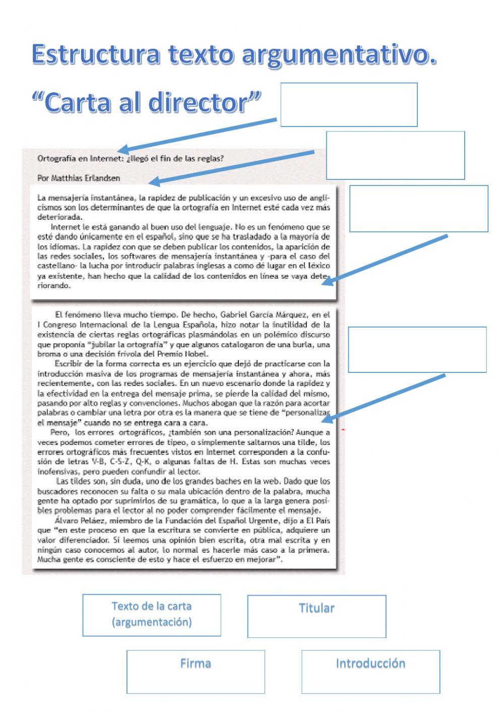 Estructura Del Texto Argumentativo