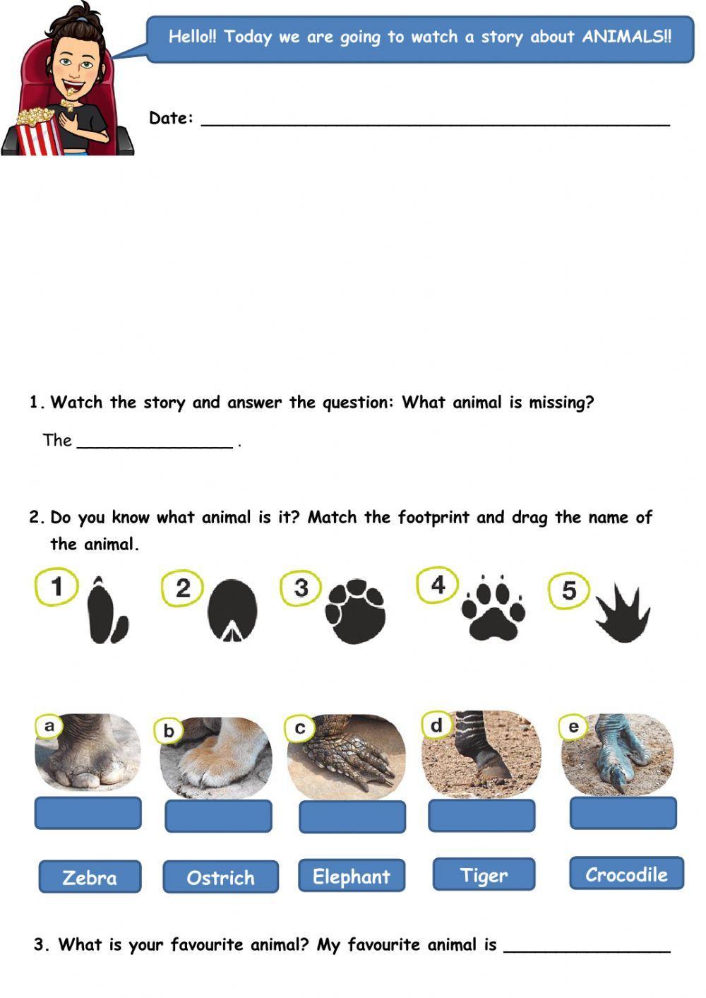 Animals6 worksheet | Live Worksheets