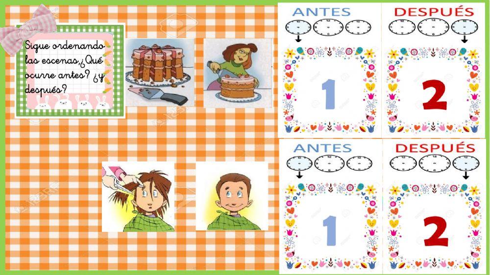 Antes y después | Free Interactive Worksheets | 237366 Antes y después | Free Interactive Worksheets | 237366
