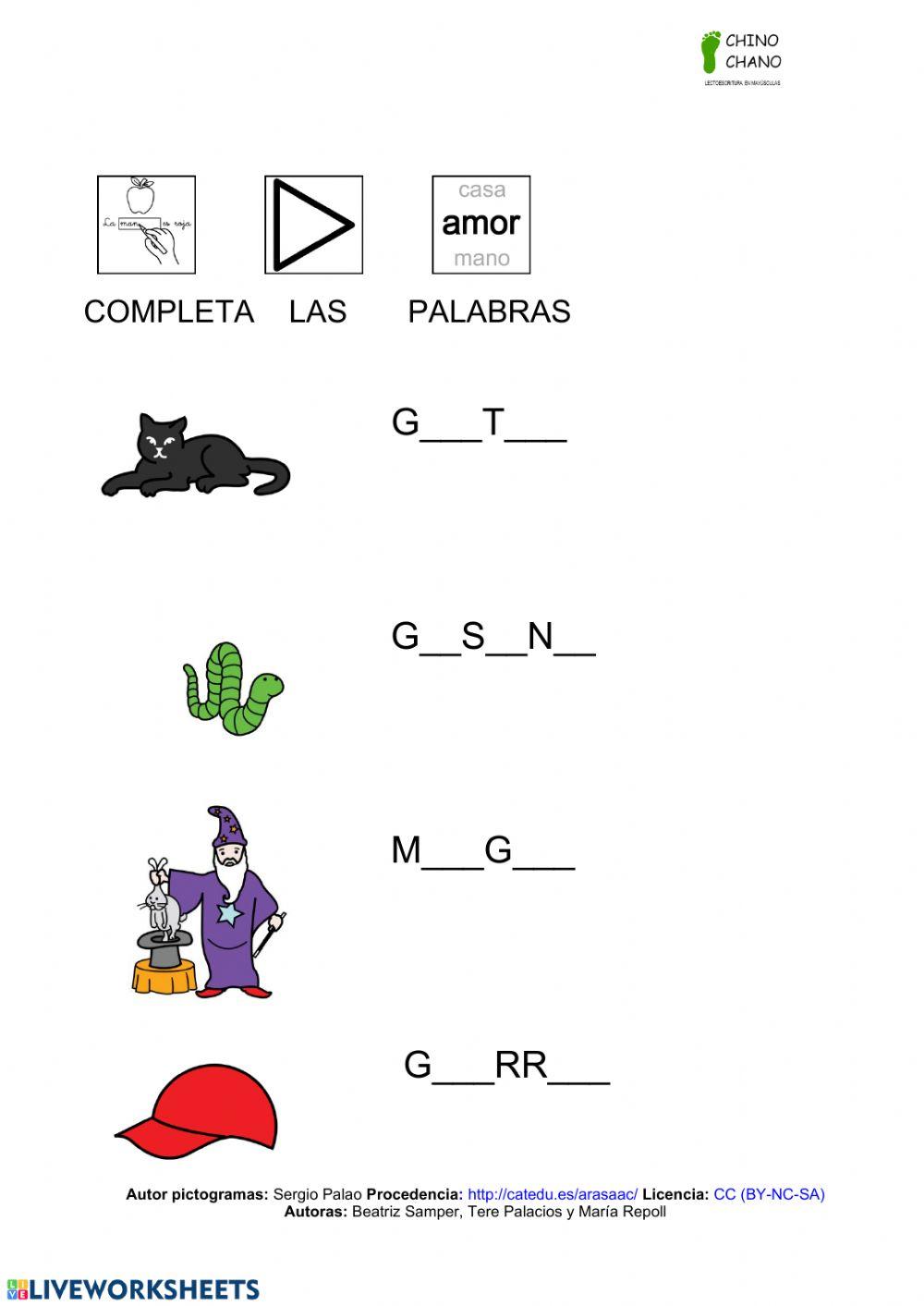 GA,GO,GU 11 worksheet | Live Worksheets
