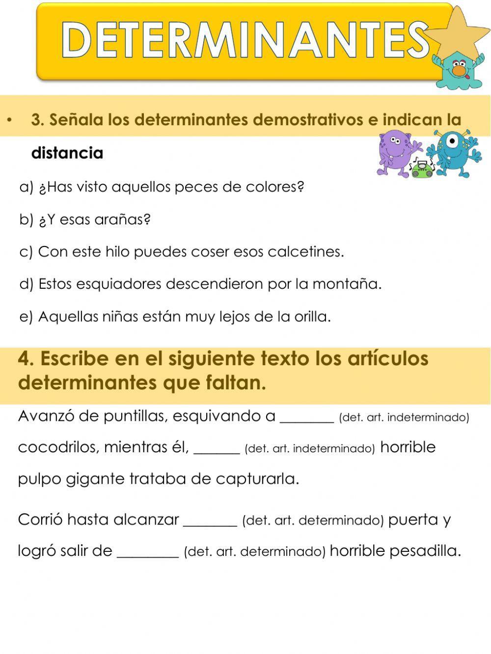 Determinantes | Free Interactive Worksheets | 238072