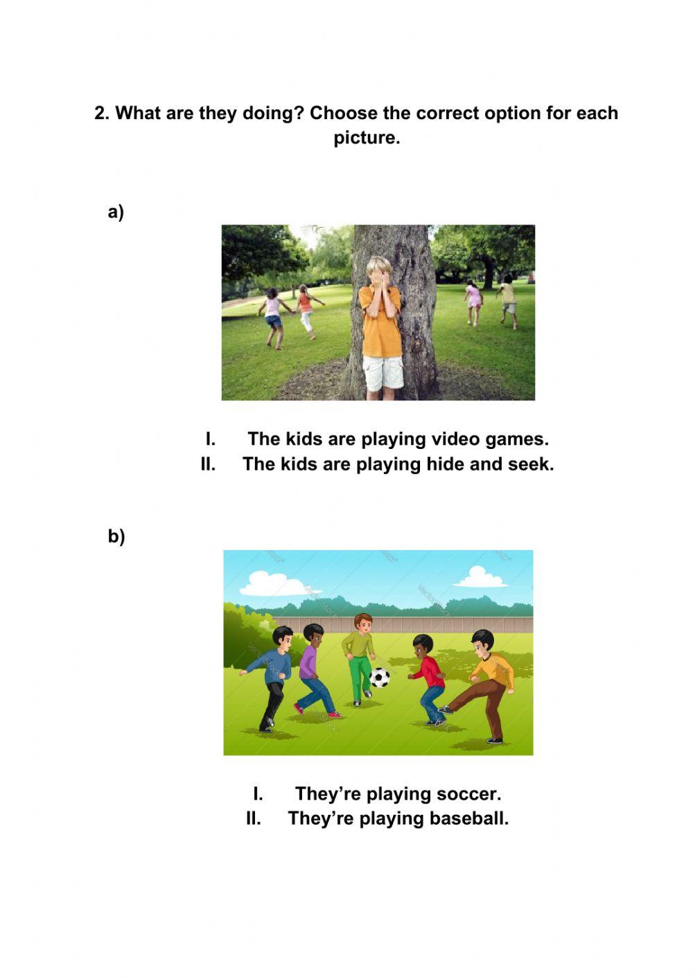 Evaluation Exercise activity | Live Worksheets