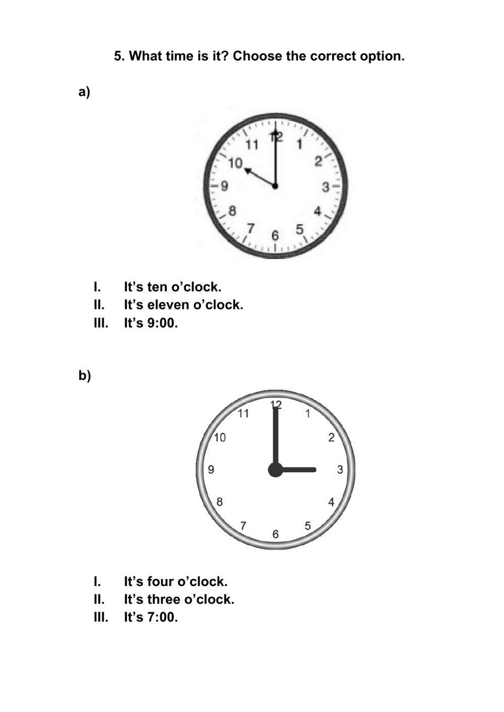 Evaluation Exercise activity | Live Worksheets