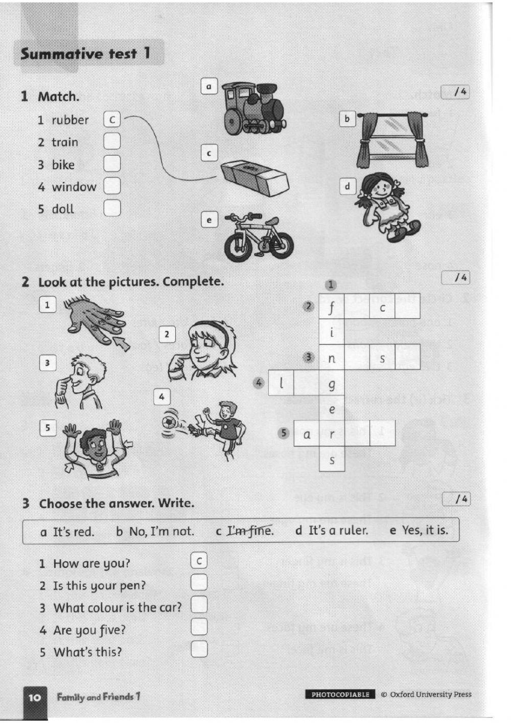 FF1 Test worksheet | Live Worksheets