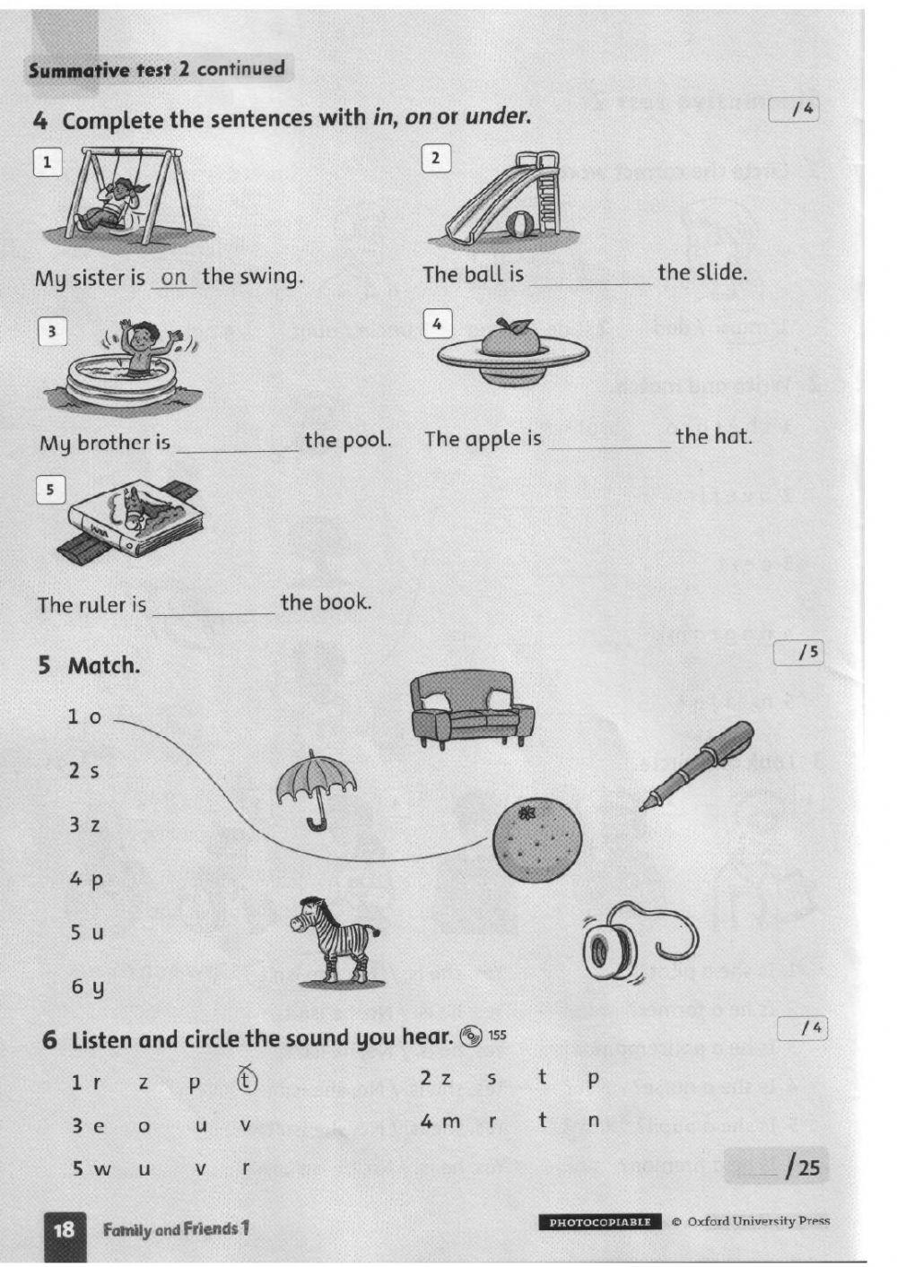 FF1 Test worksheet | Live Worksheets