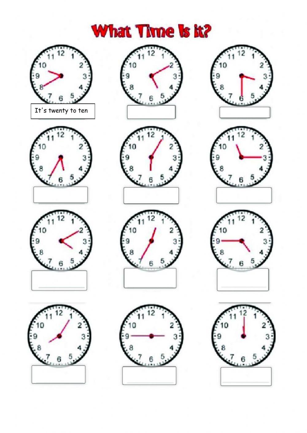 Telling the time 238660 | teacheralpes | Live Worksheets