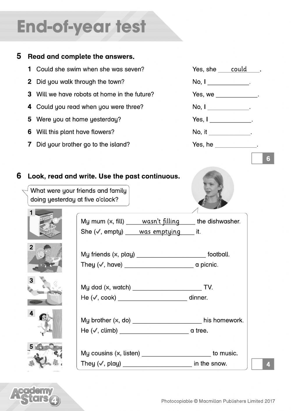 Academy Stars 4 Final Test online exercise for | Live Worksheets