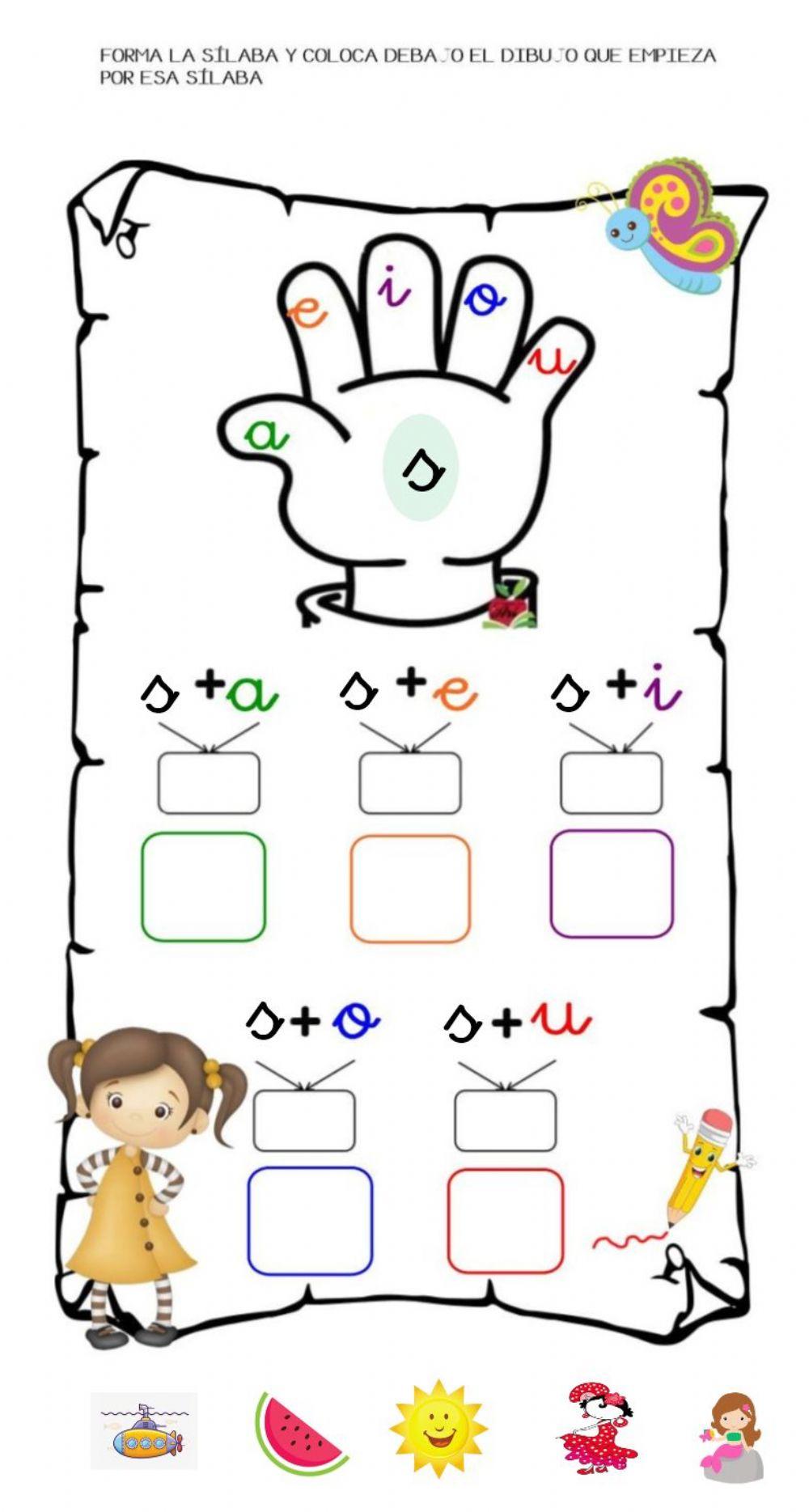 Formar sílabas | Live Worksheets