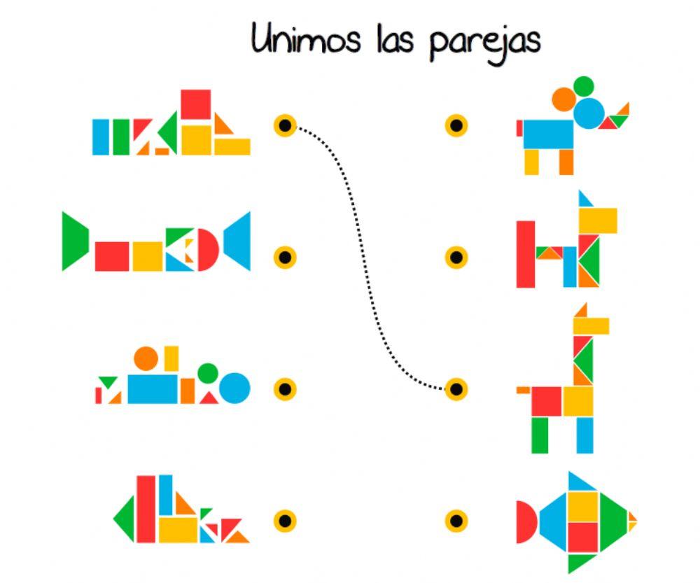 Unir parejas 3 worksheet | Live Worksheets