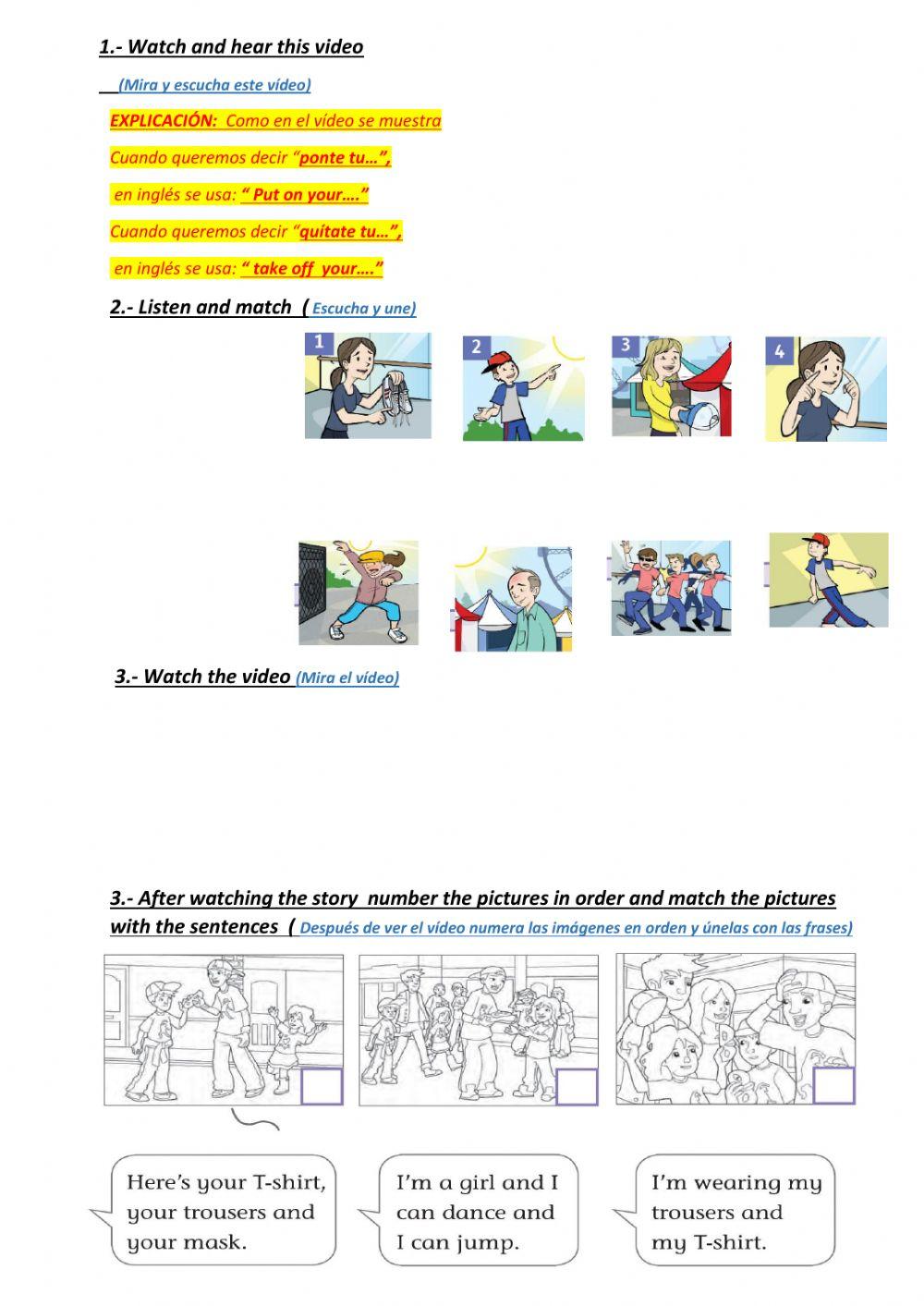 Put on take off 239950 | CristinaPena | LiveWorksheets