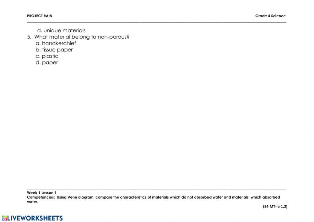 Materials that absorb water 148583 | JADIEP | Live