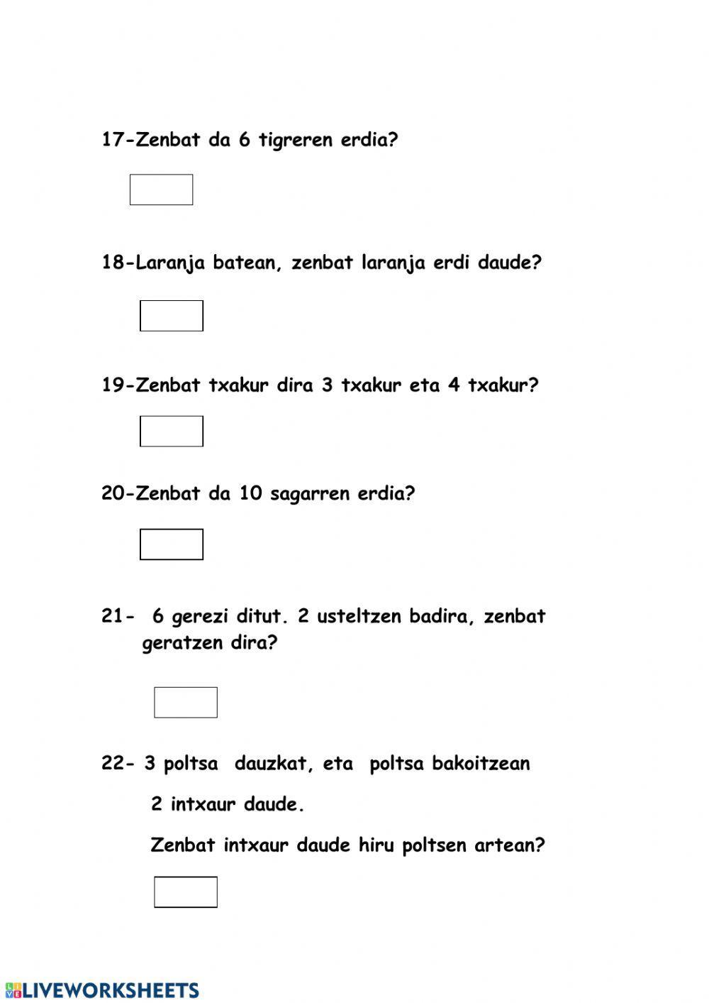 Ahozko problemak 3 148753 | AnaArrigo | Live Worksheets