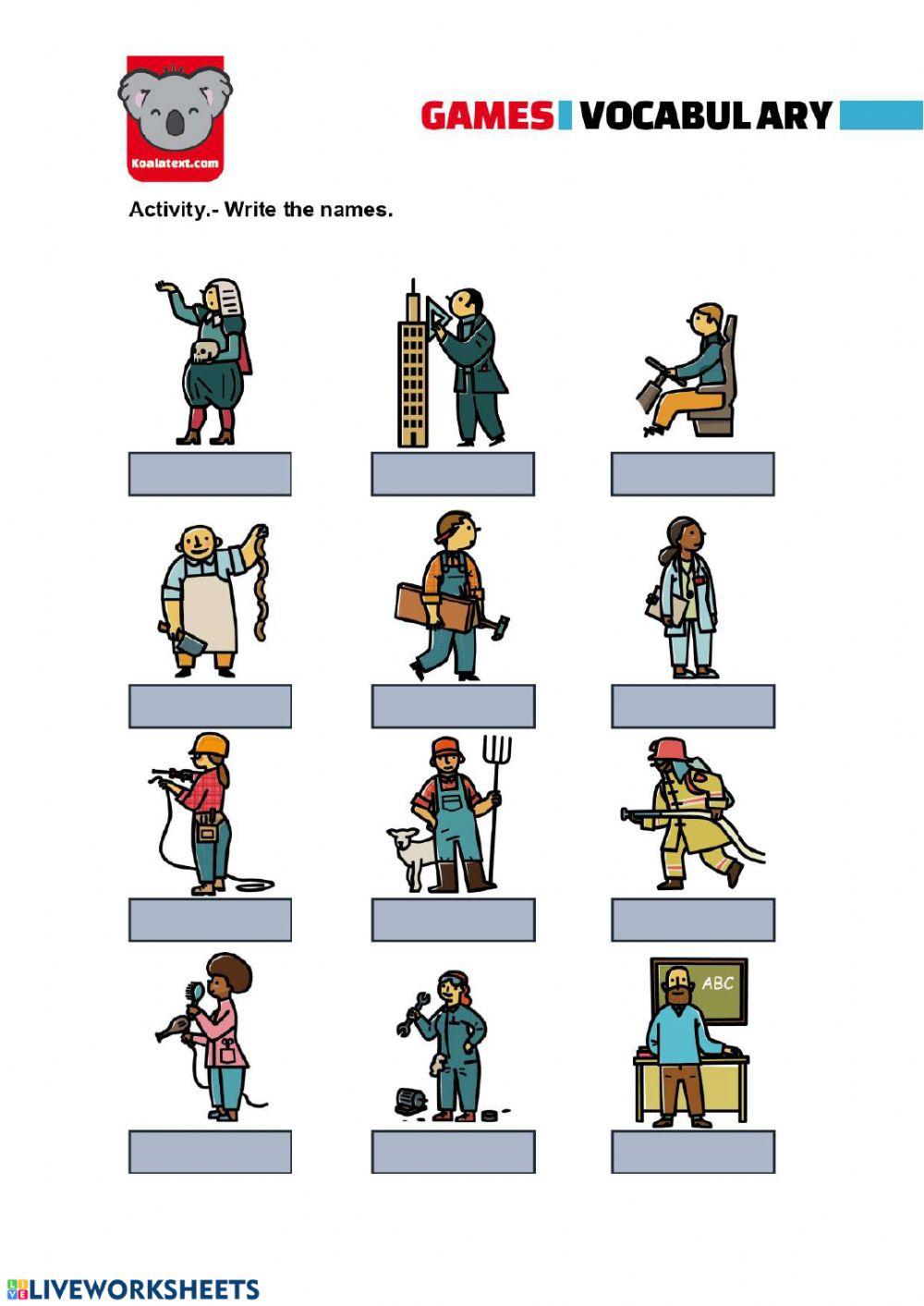 Jobs 2 online exercise for | Live Worksheets