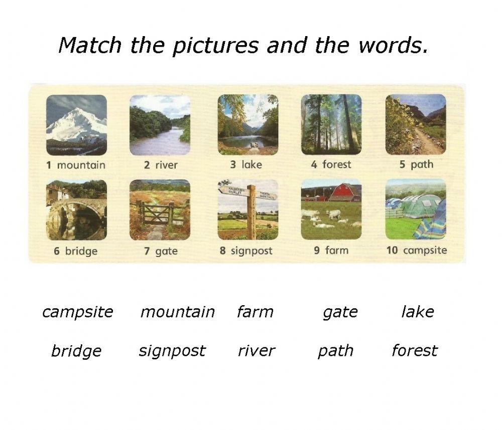 Countryside - Vocabulary - Listen and match online exercise for | Live ...