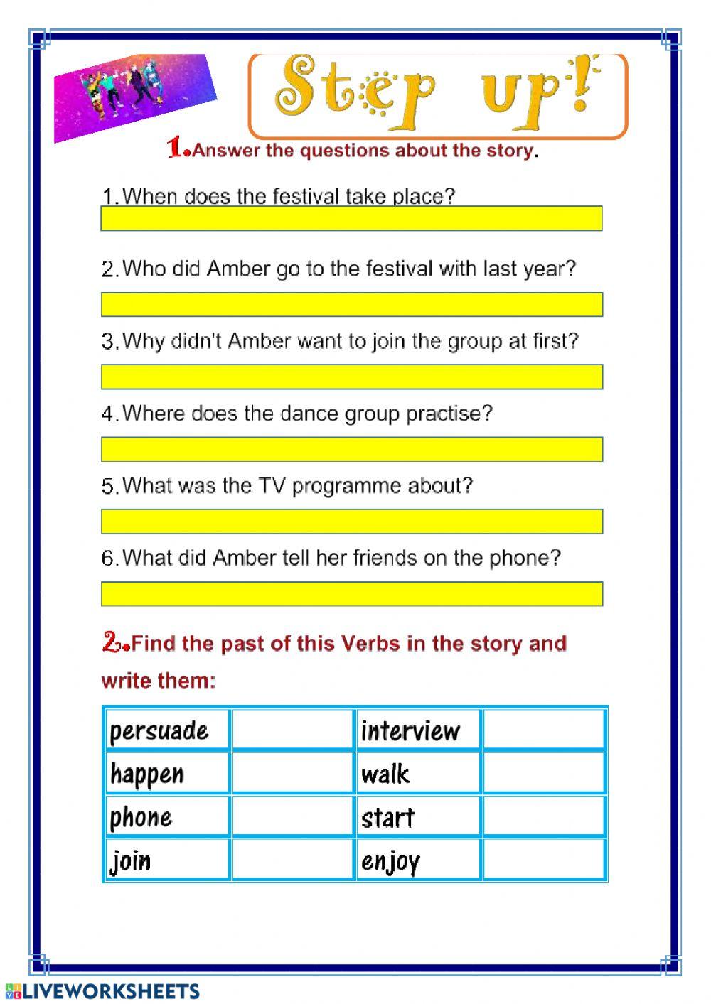 Reading comprehension online exercise for 6, GRADE 6 | Live Worksheets
