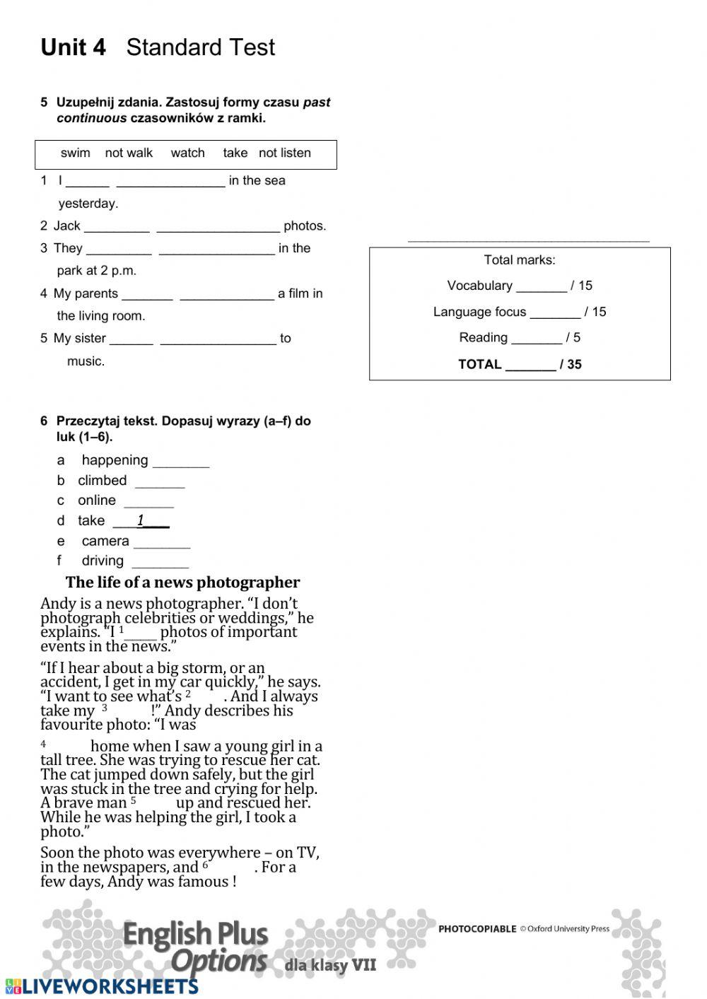 Klasa VII A Uni… | Free Interactive Worksheets | 5575732