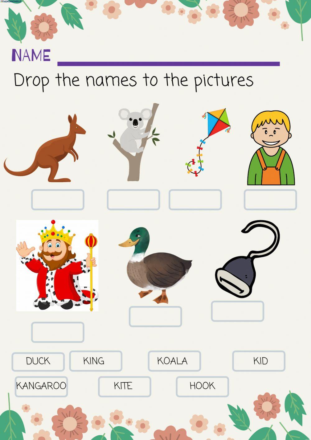 Phonics K online exercise for | Live Worksheets